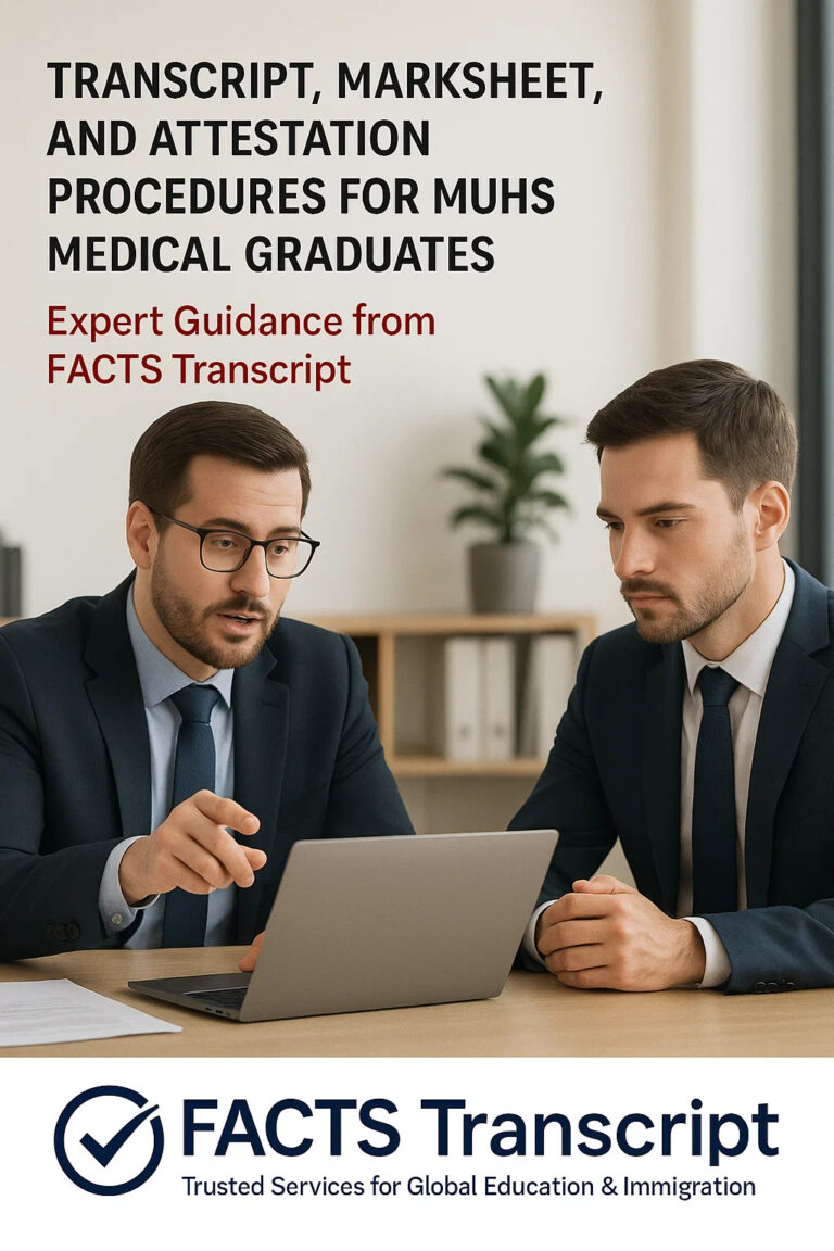 Navigating Transcript, Marksheet, and Attestation Procedures for MUHS ...